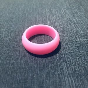 Jewelry | Pink Silicone Band Rubber Ring Size 9 | Poshmark